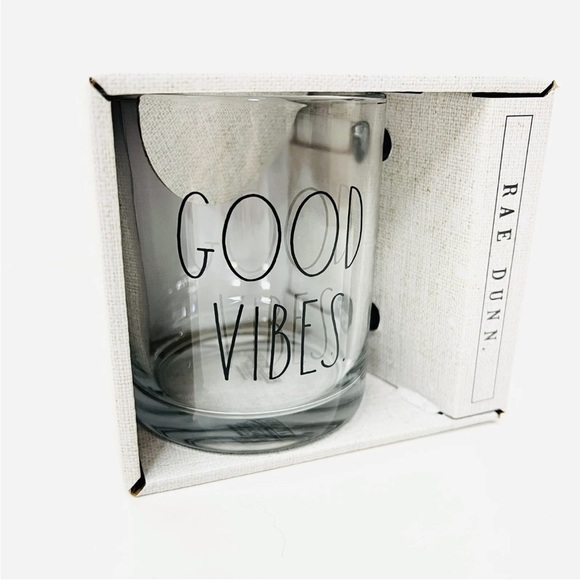 Rae Dunn | Dining | Rae Dunn Clear Mug Good Vibes | Poshmark
